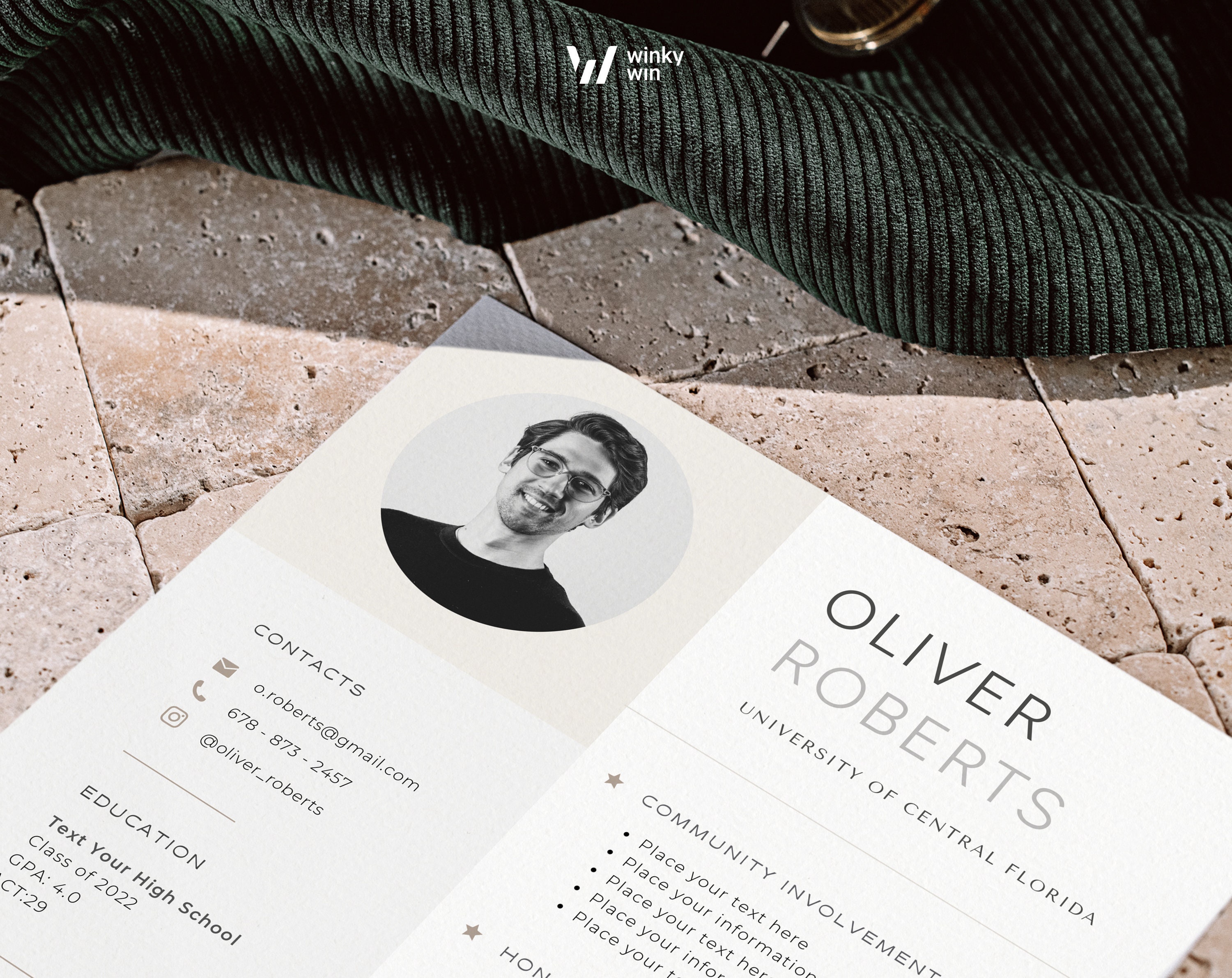 Fraternity Resume Template Canva, Fraternity Rush Resume Etsy ...