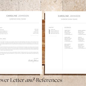 Modern School Teacher Resume Template Word, Google Docs and Pages, Best ...