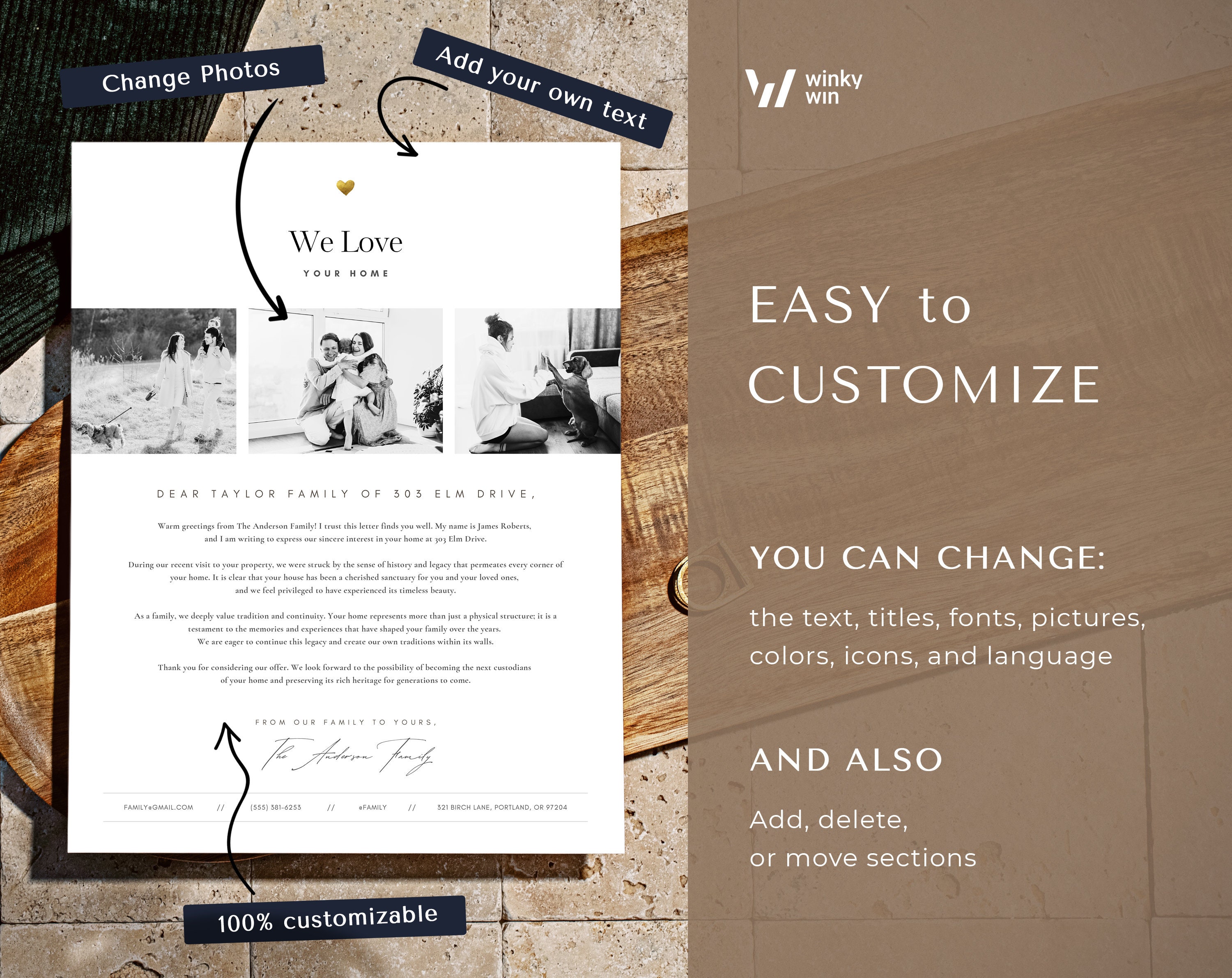 Minimal House Offer Letter Template - Editable Home Offer Letter to ...