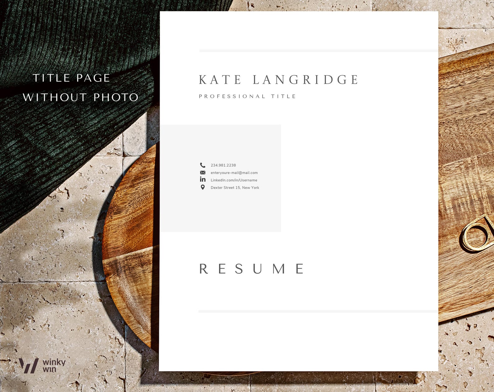 Resume Cover Page Templates Word, Google Docs, Canva, Mac Pages, Modern ...