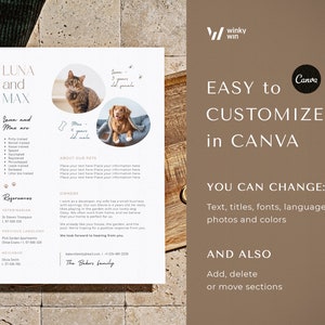 Pet Profiles & Bios for Adoption Ads, Pet Resume for Your Rental ...