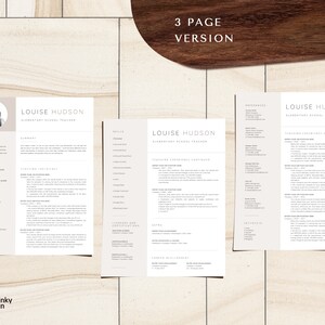 Beige Teacher Resume With Photo, Google Docs Resume Template Teacher ...