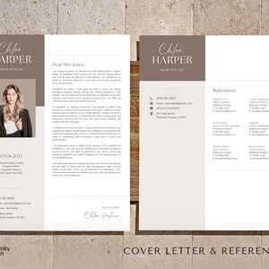 Hair Stylist Resume Template Canva, Hair Colorist Cv Template, Hair ...