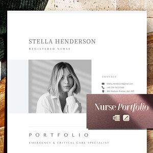 Nurse Portfolio Template, Professional Nursing Portfolio for RN, LPN ...