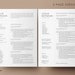 Cv Template Mac Pages and MS Word, Compact Resume Layout, 1 Page Resume ...