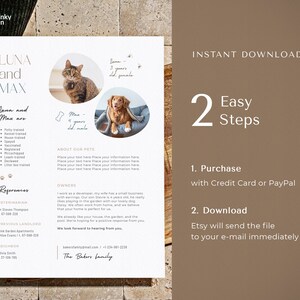 Pet Profiles & Bios for Adoption Ads, Pet Resume for Your Rental ...