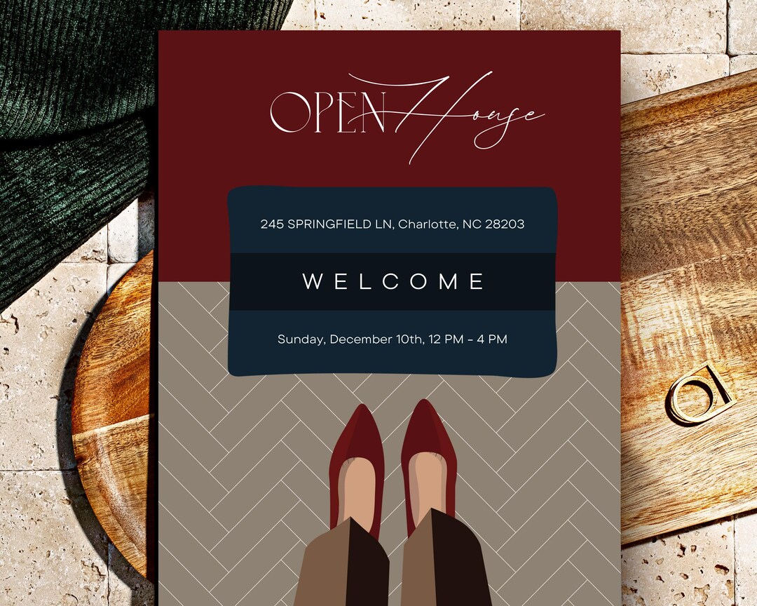 Real Estate Flyers, Open House Realtor Marketing Template, Brokers Open ...
