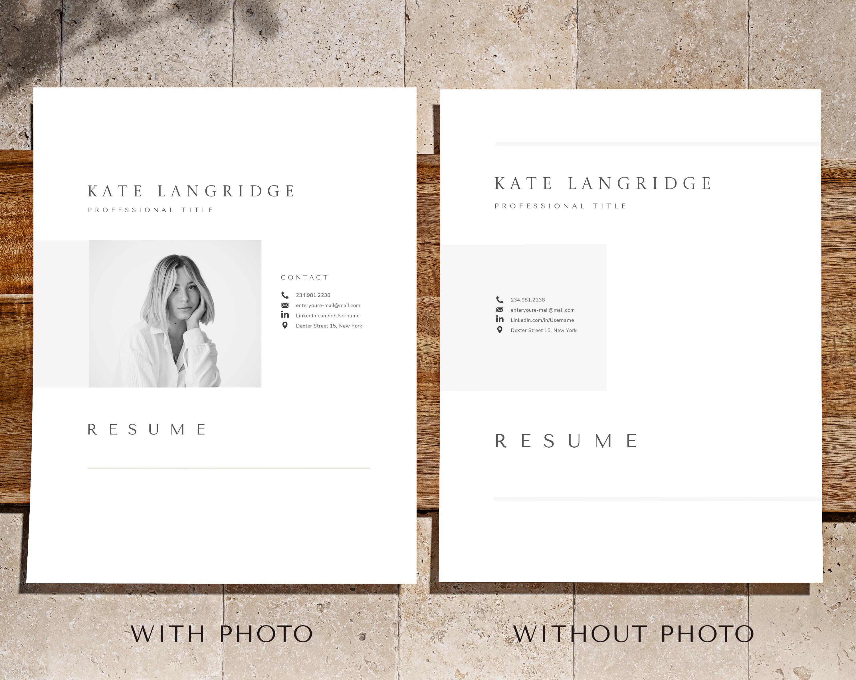 Resume Cover Page Templates Word, Google Docs, Canva, Mac Pages, Modern ...