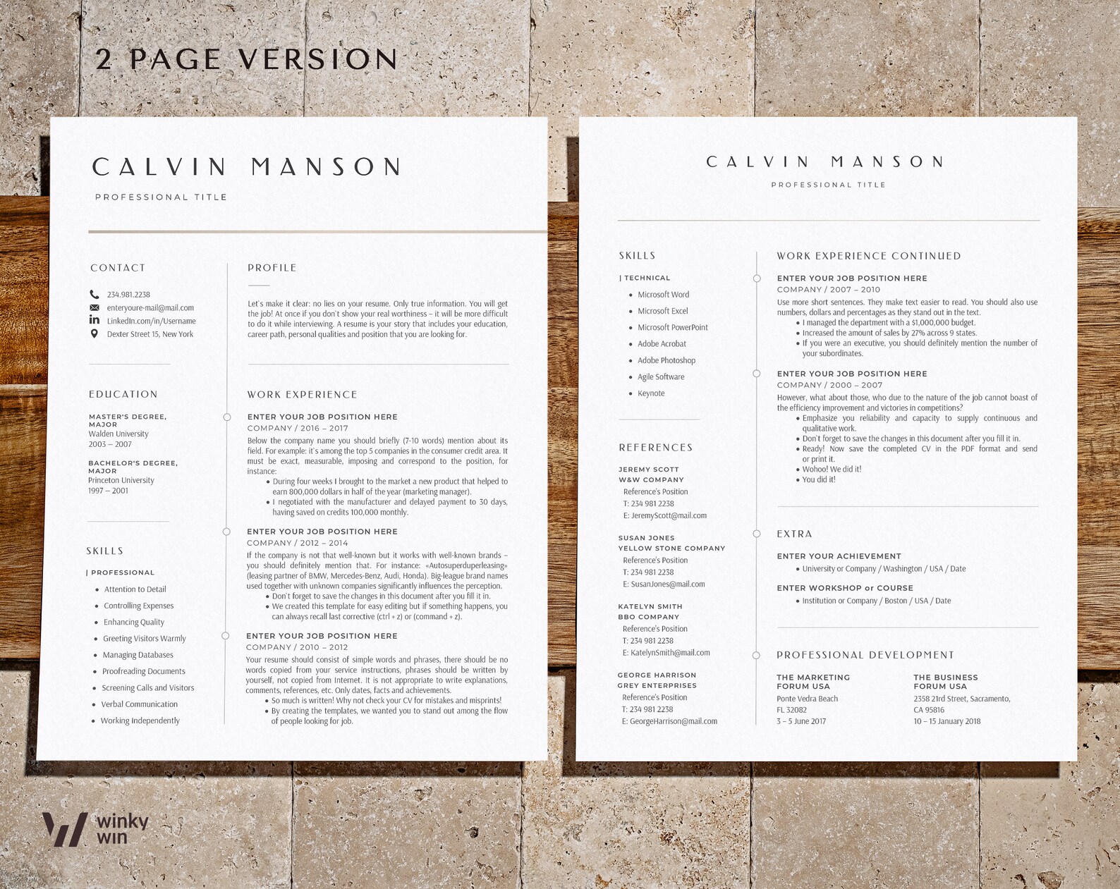 Computer Science Resume Template Software Engineer Cv Template for ...