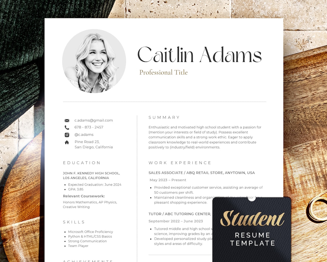 Graduation Gifts, High School Student Resume, High School Resume ...