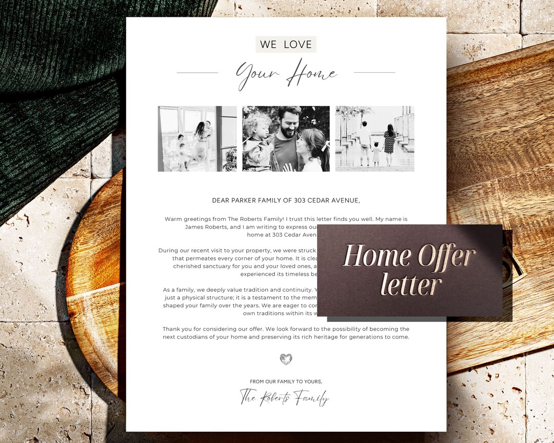 Home Offer Letter to Seller - House Offer Letter Template, Letter to ...
