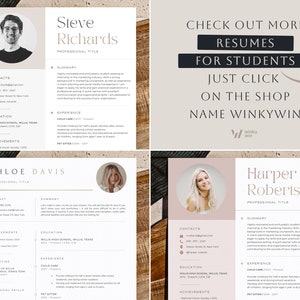 High School Resume Template Canva Students, College Resume With No Work ...