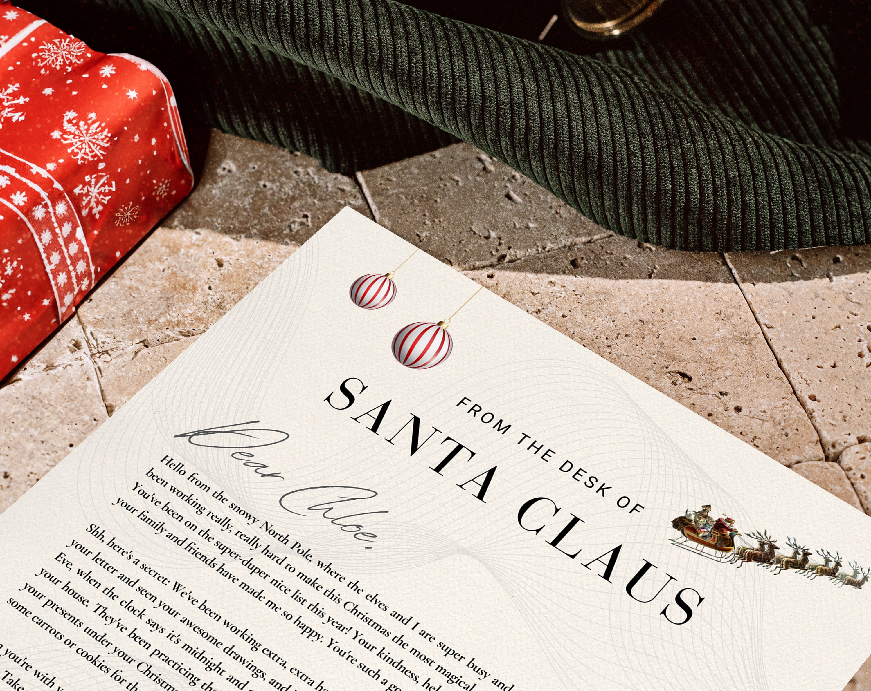Editable Official Letter From Santa Claus, Nice List Certificate Santa ...