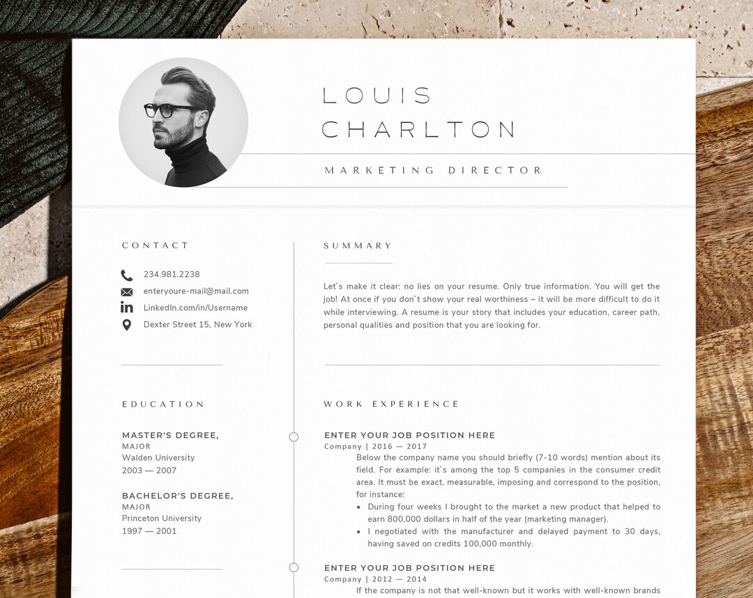 IT Resume, Executive Director Resume Template Technology Cv Template ...