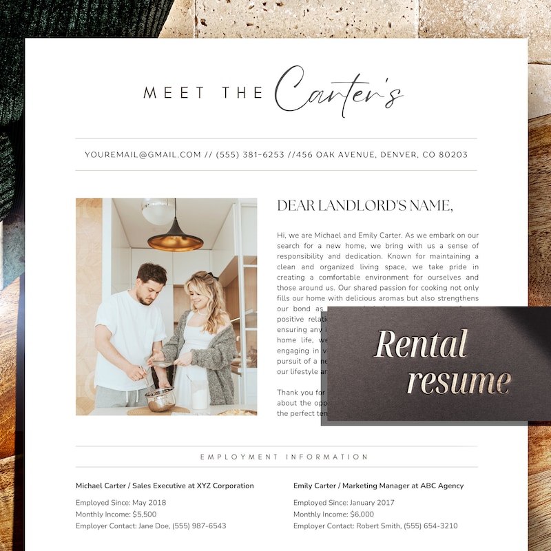 Rental Cover Letter - Etsy Australia