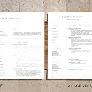 Easy to Edit Professional Resume Template, User Friendly Resume Designs ...