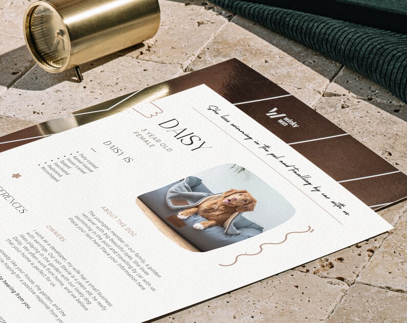 Dog Resume Rental Application, Renting Pet Bio, Dog Rescue, Dog Resume ...