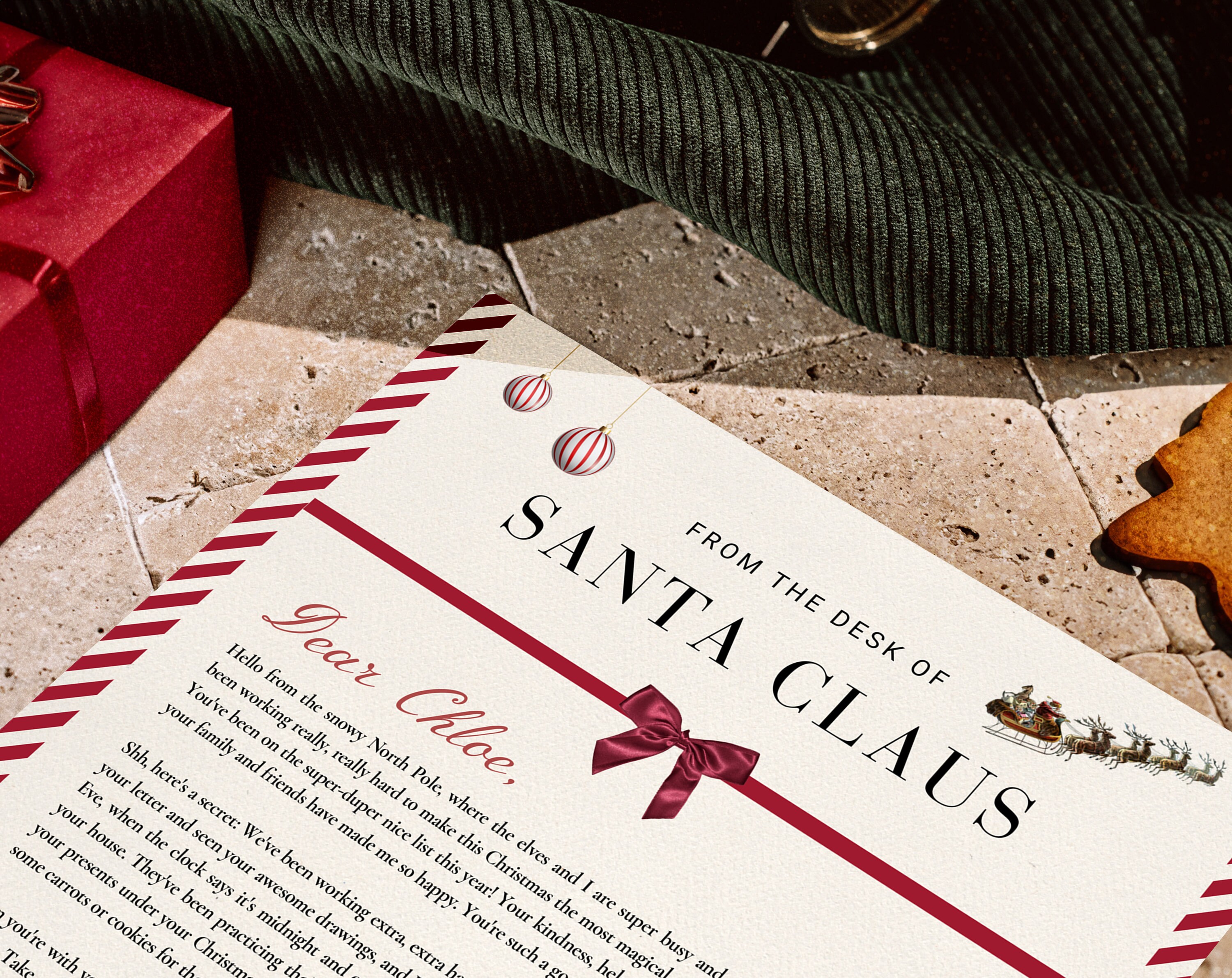 Christmas Letter From Santa Letter Template, Santa Claus Nice List ...