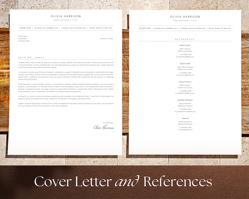 ATS Resume Template Professional, Ats Friendly Resume Google Docs, MS ...