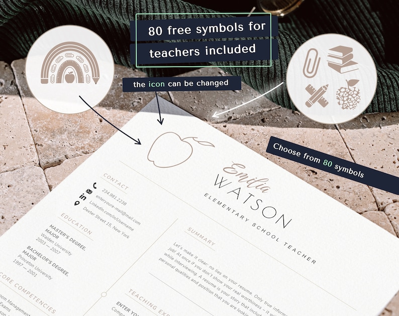 Teacher Resume Template Google Docs, Word & Pages, Teaching Resume Word ...