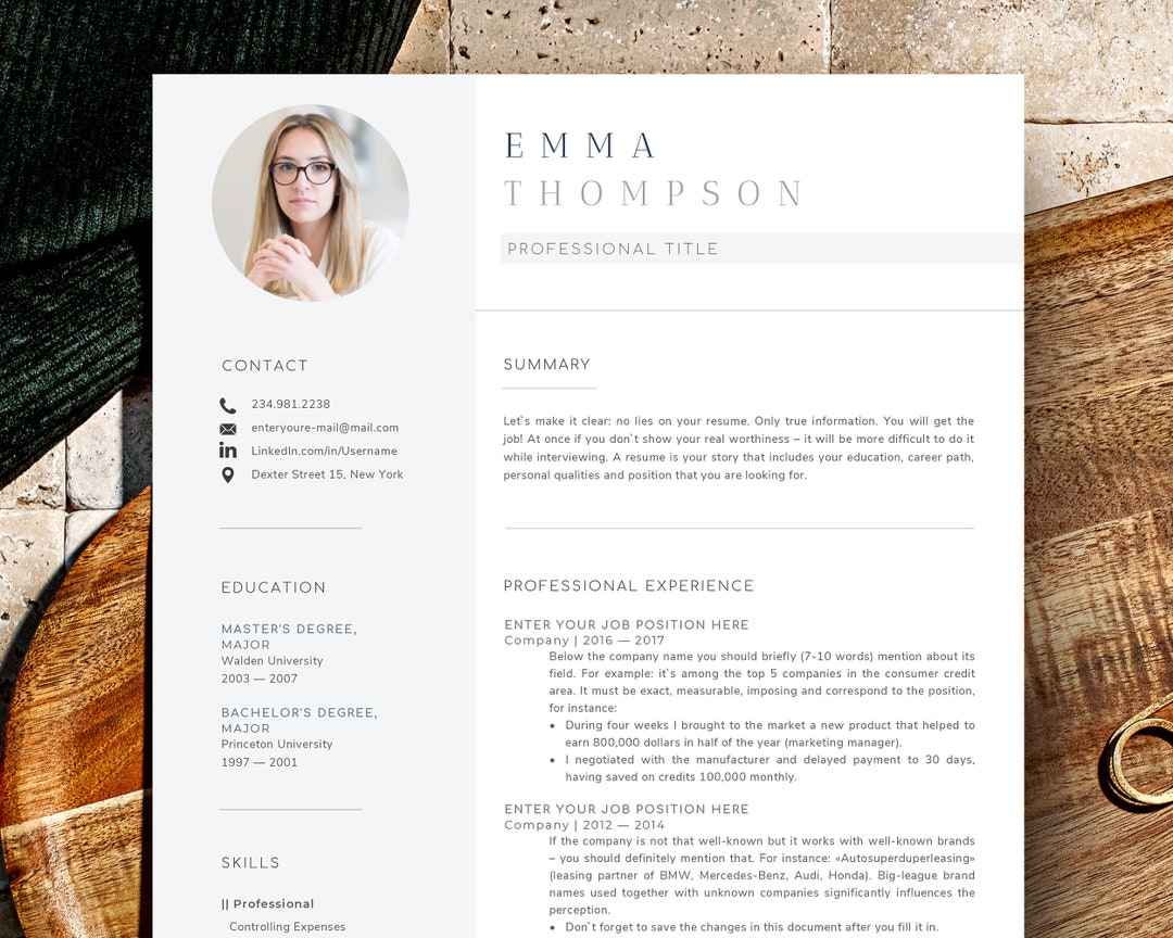 Cv Sjabloon Word Gratis Sollicitatiebrief, Professionele Formats ...