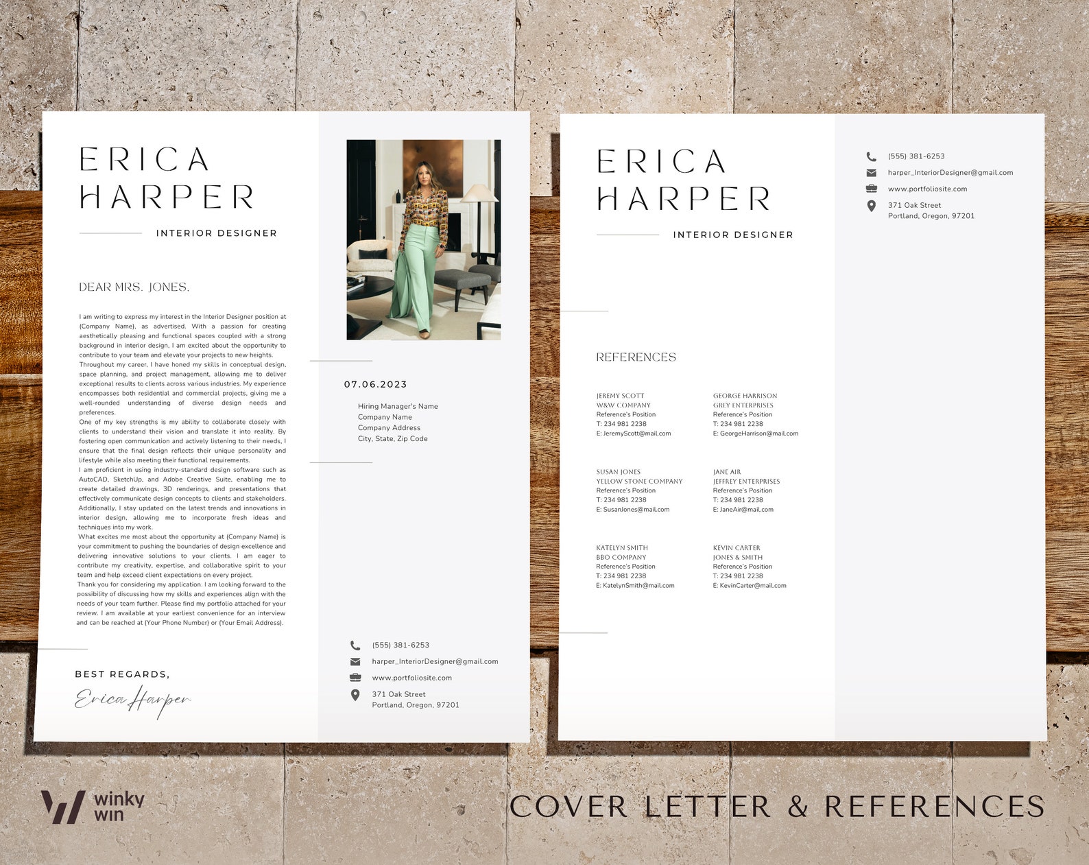 Interior Designer Resume Template, Interior Decorator Resume Cv ...