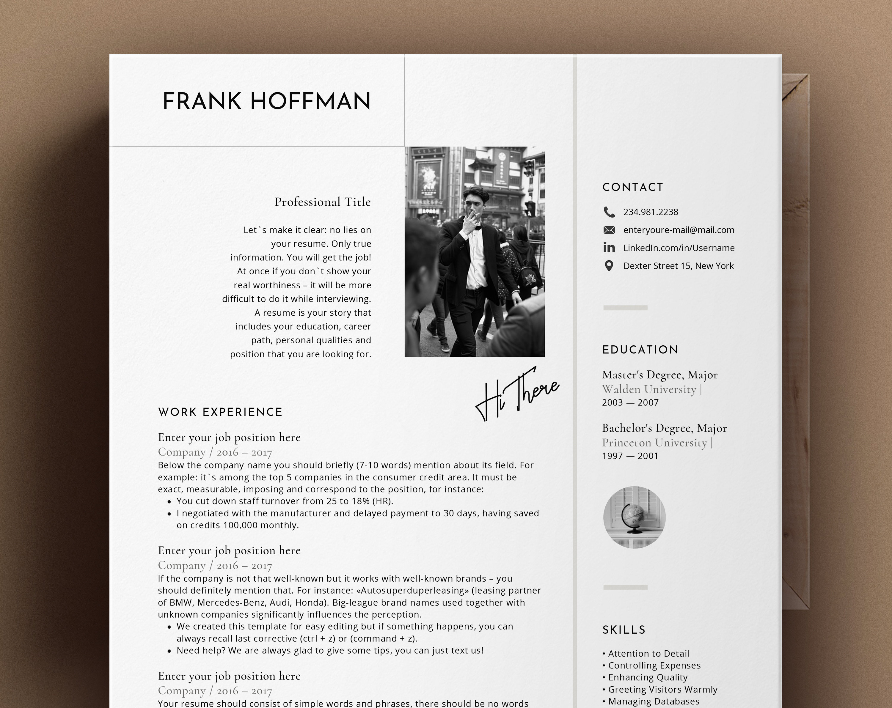 Software Developer Resume Template, Modern Resume Template Engineer, IT ...