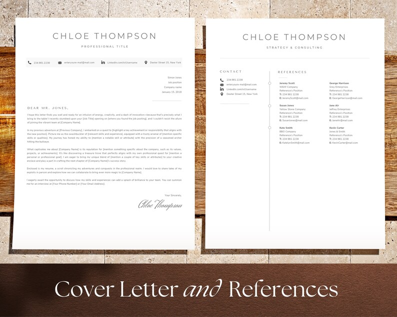 Professional Cv Template With Photo, Clean Resume Template With Picture ...