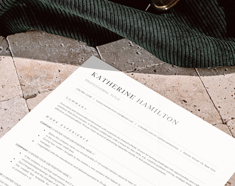 Executive Resume Template Ats Friendly, Professional ATS Resume ...