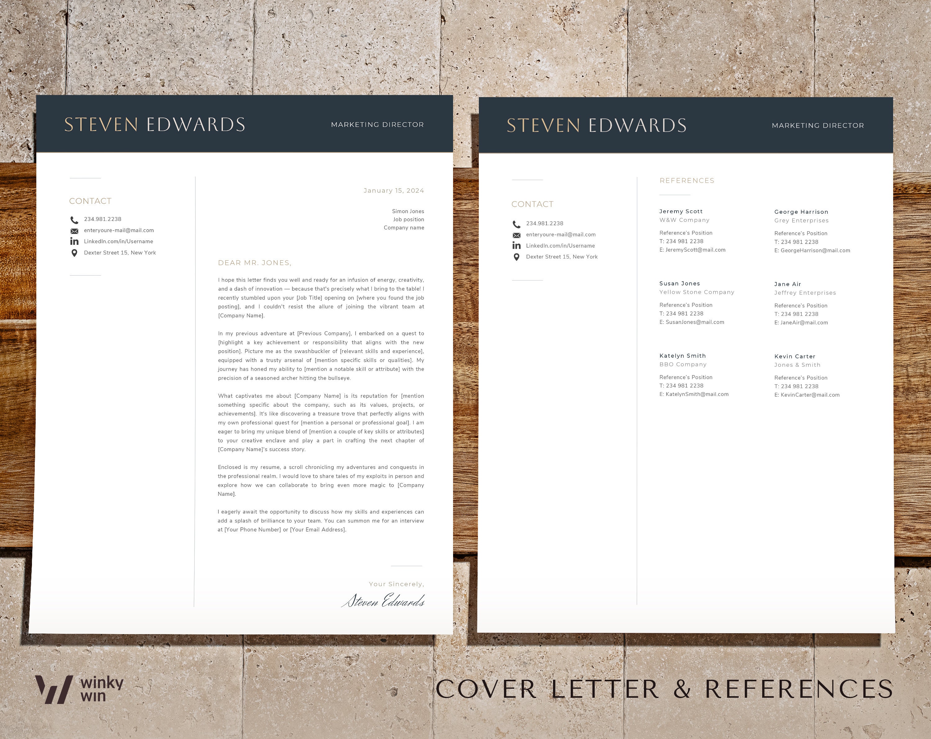 Editable Resume Template Compact Cv Template, Professional Resume ...