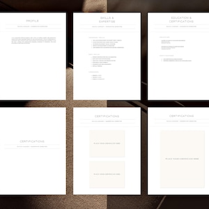 Modern Portfolio Template, Professional Portfolio Layout, Marketing ...