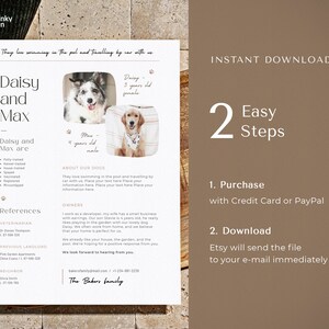 Pet Application Form for Rental, Dog Cv Editable, Rental Application ...
