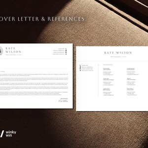 Landscape Resume Template | Horizontal Cv Template Format, 2 Page With ...
