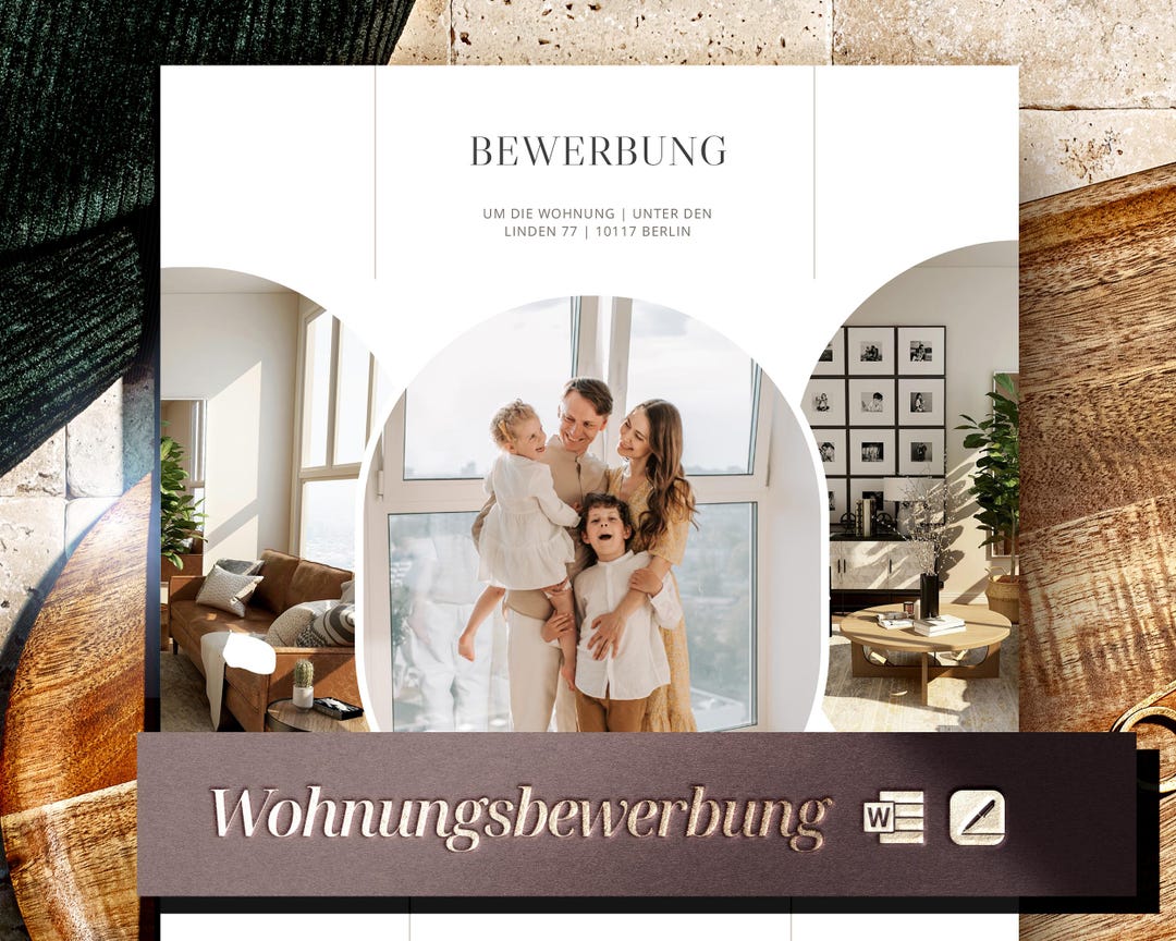 Wohnungsbewerbung Als Familie Vorlage Word, Pages Anschreiben Muster ...