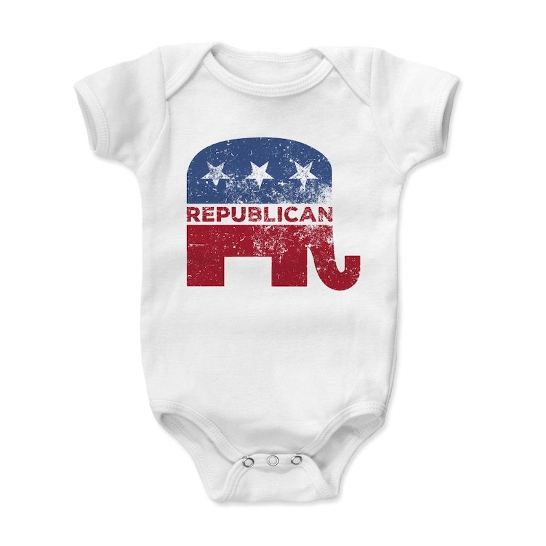 Republican Elephant Kids Baby Romper Conservative Political - Etsy