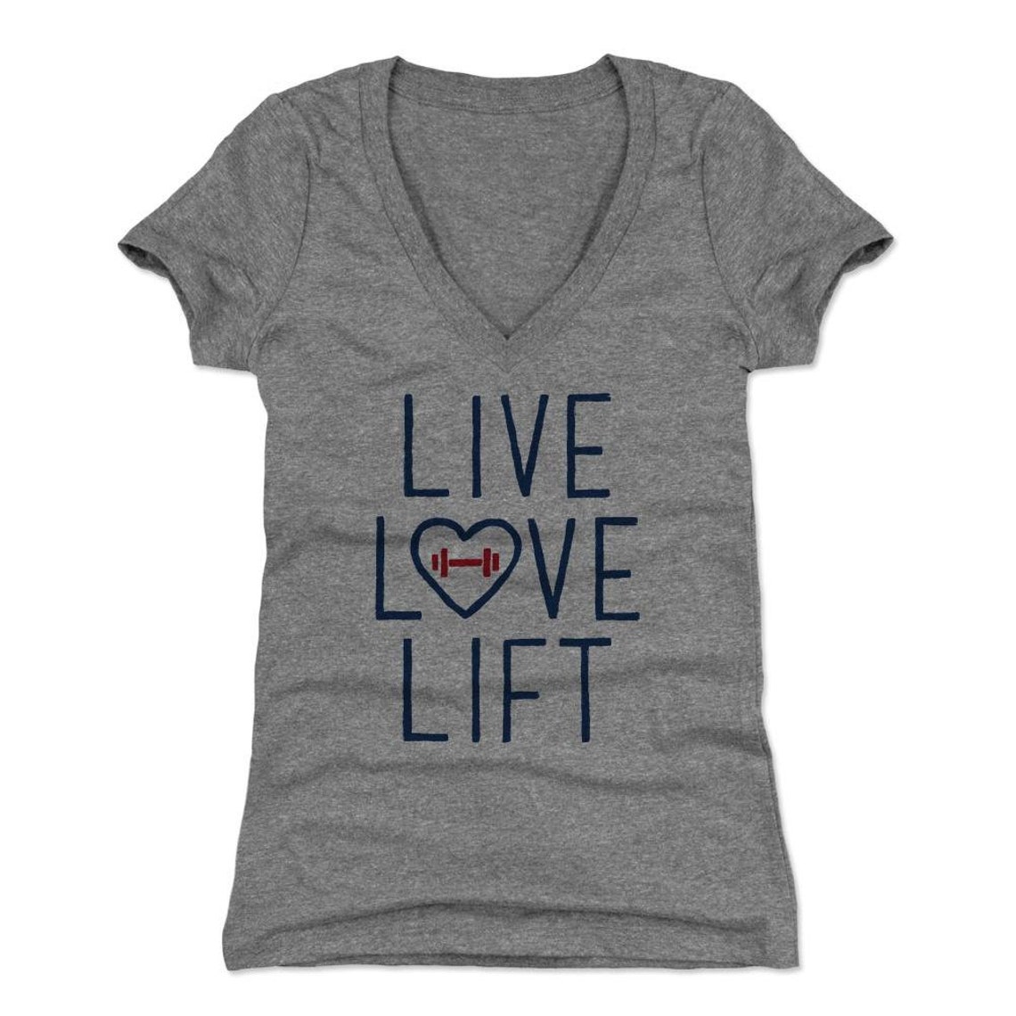 Workout Women's V-neck T-shirt Training Fitness Live - Etsy