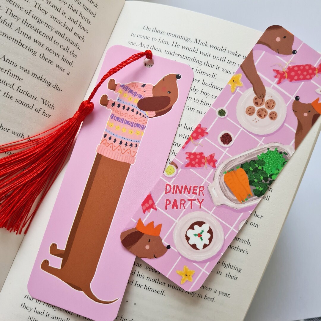 Sausage Dog Bookmark Dachshund Bookmark Bookworm Gifts Book Lovers Dog ...