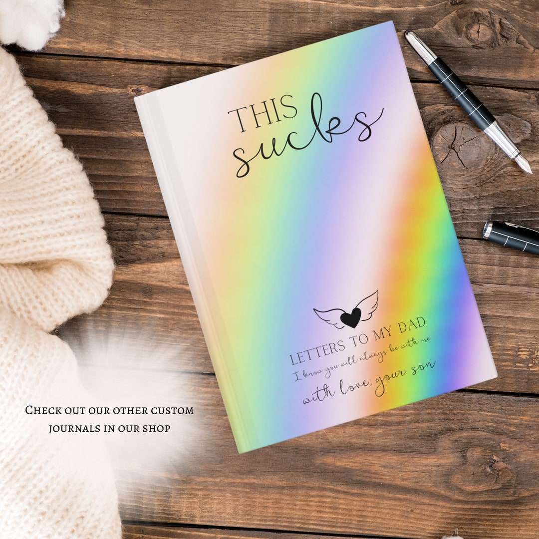 This Sucks Journal Custom Grief Journal, Dear Dad Journal, Dear Mom ...