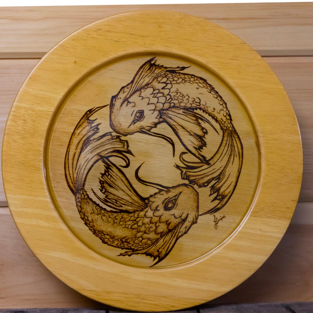 Koi Fish Plate - Etsy