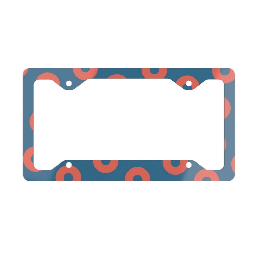 Phish Metal License Plate Frame – Fishman Donut Pattern Metal Car ...