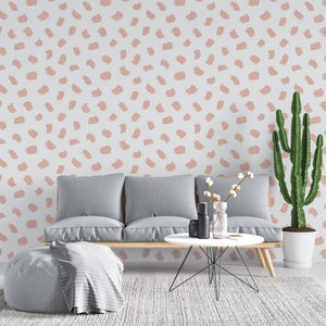 Pink Spot Color Wallpaper Peel and Stick Watercolor Self Adhesive Wall ...