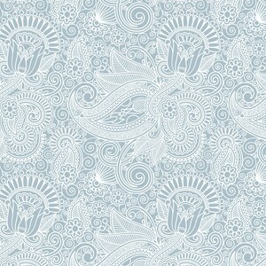 Blue Paisley Wallpaper Peel and Stick White Lace Wallpaper Self ...