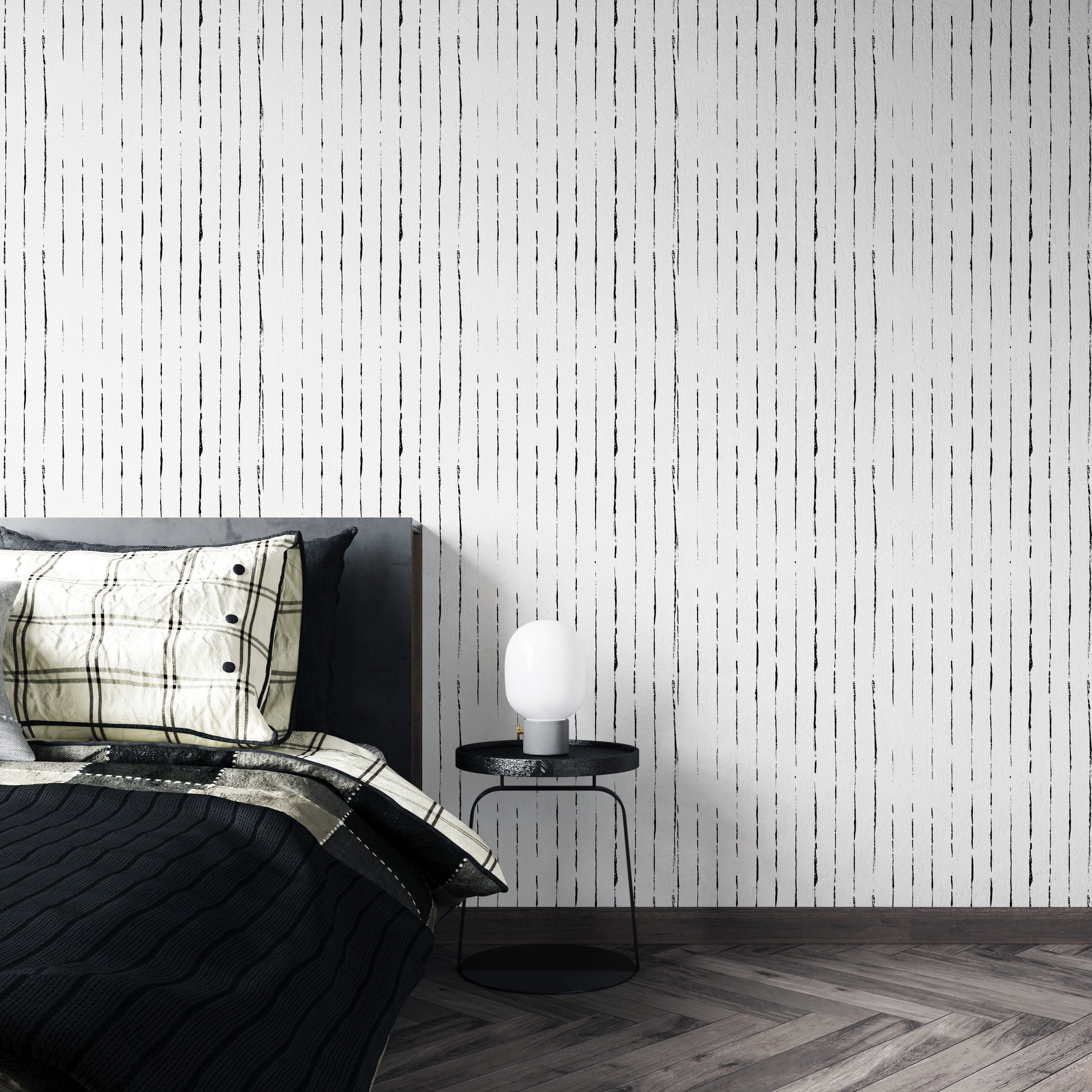 Home & Living Home Décor 1920s Accent Wall Luxurious Wallpaper White ...