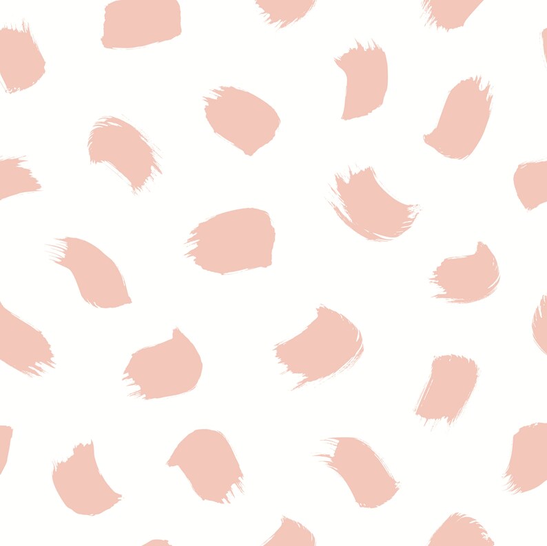 Pink Spot Color Wallpaper Peel and Stick Watercolor Self - Etsy