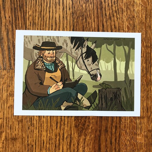 RDR2 Arthur Morgan Landscape Sticker - Etsy