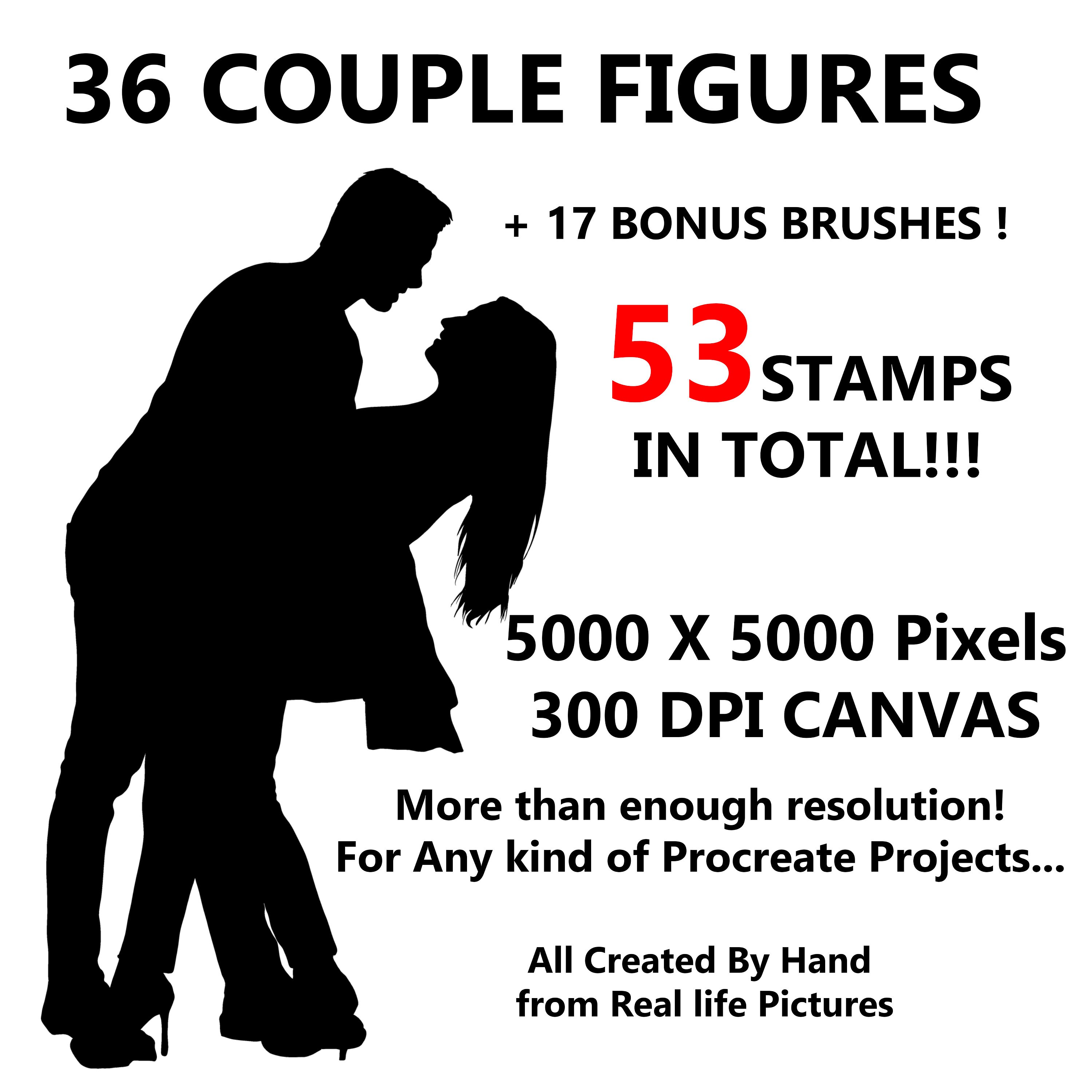 Procreate Couple Brushes, Stamps, Procreate Love Stamps, Love ...