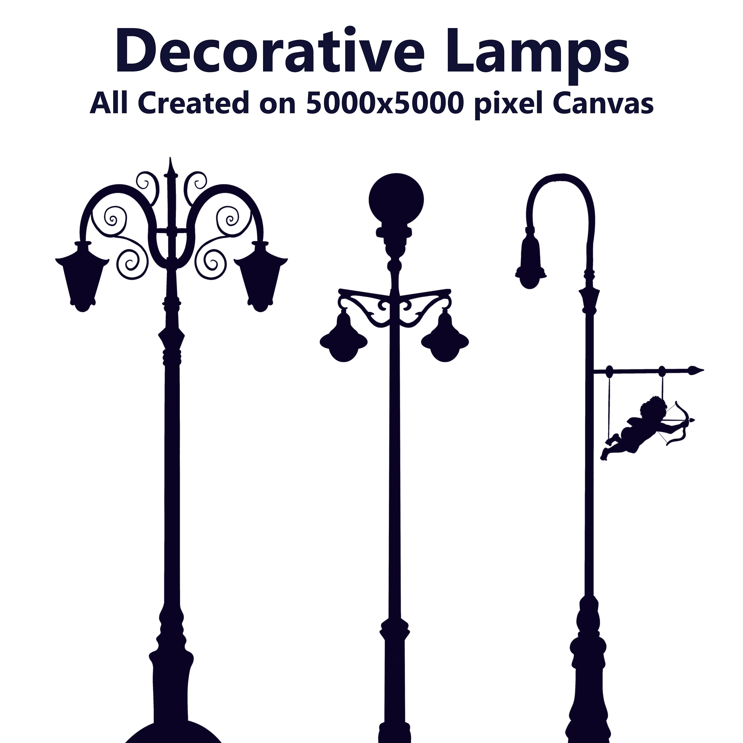 Procreate Street Lamp Brushes, Stamps, Procreate Light Stamps, Lamp ...