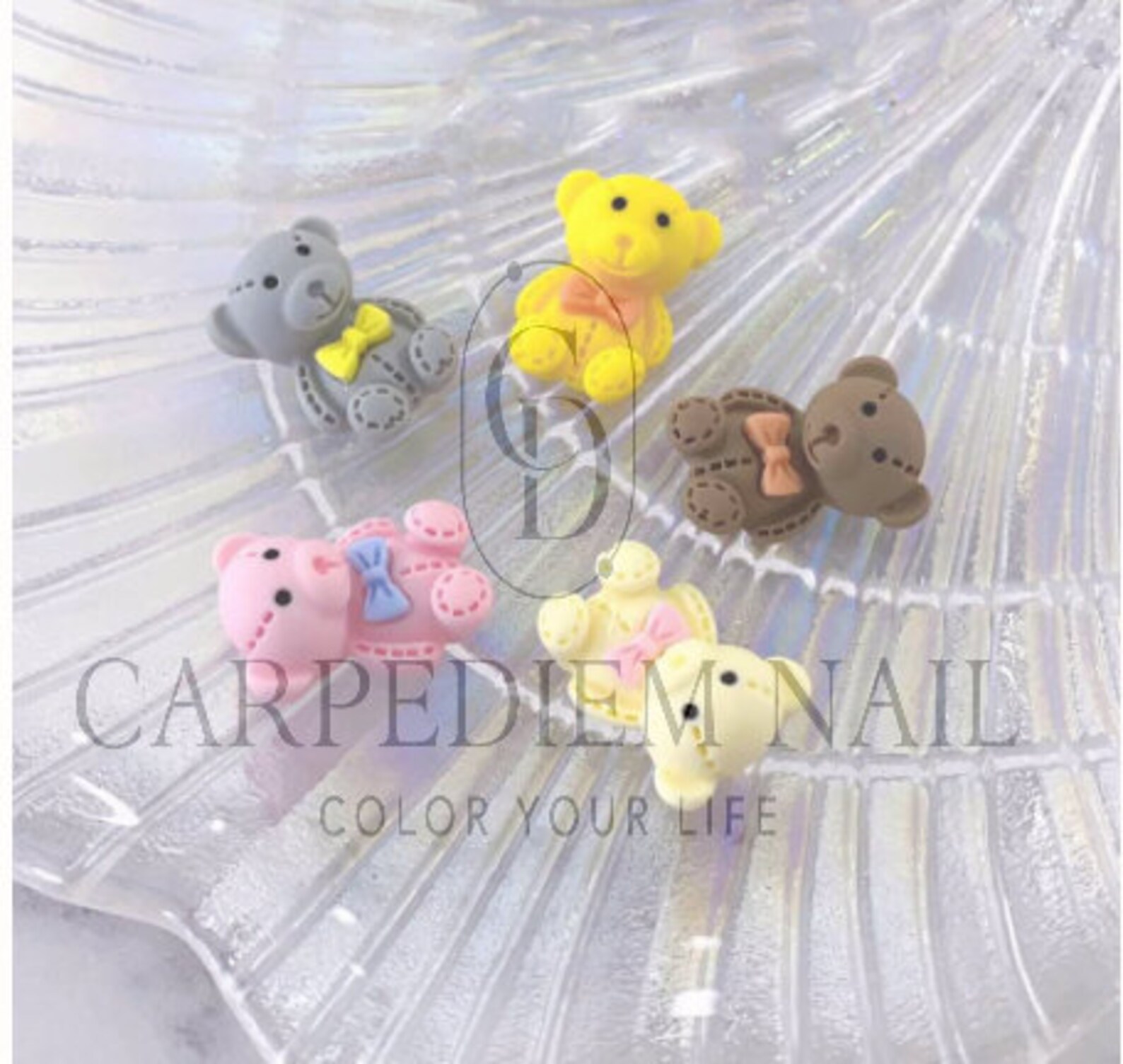 10pcs - Resin 3D Teddy Bear Charms for Nail Art Decorations - Etsy