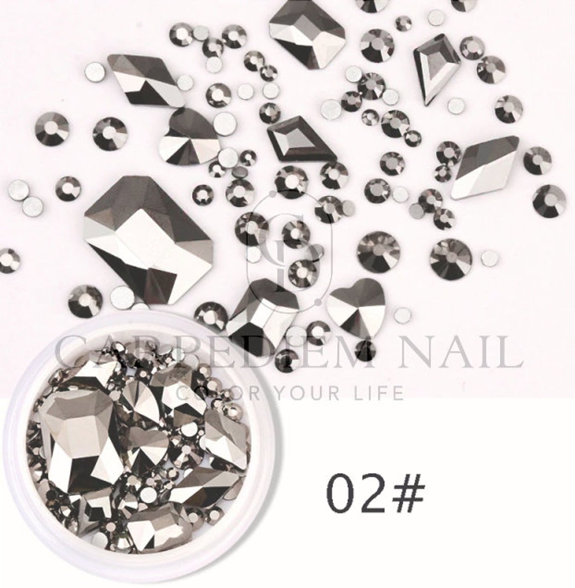 Multi Sizes Shapes Colors Flatback Rhinestones Crystal - Etsy