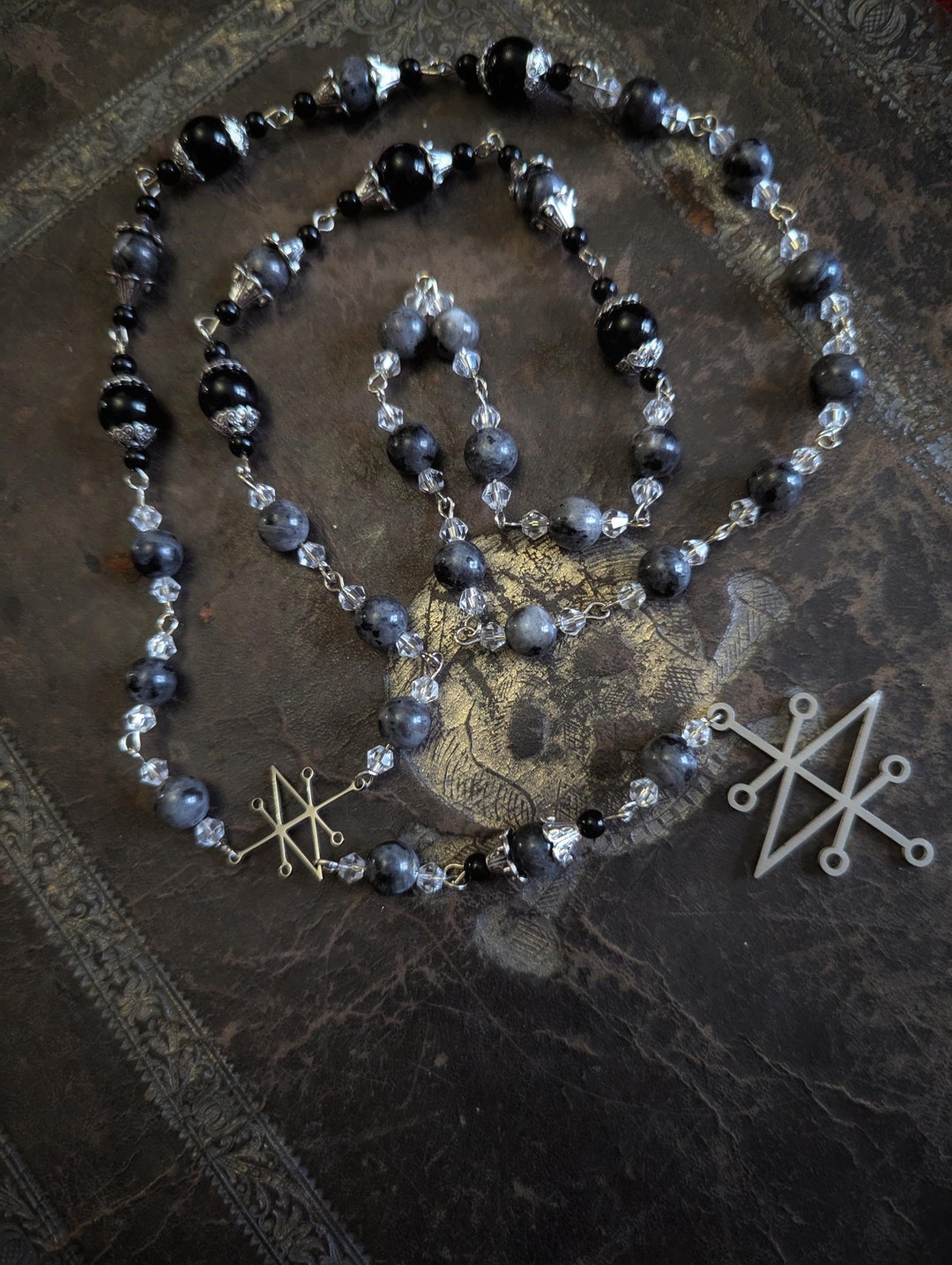 AZAZEL : Left Hand Path Rosary, Ars Goetia, Luciferian Jewelry ...